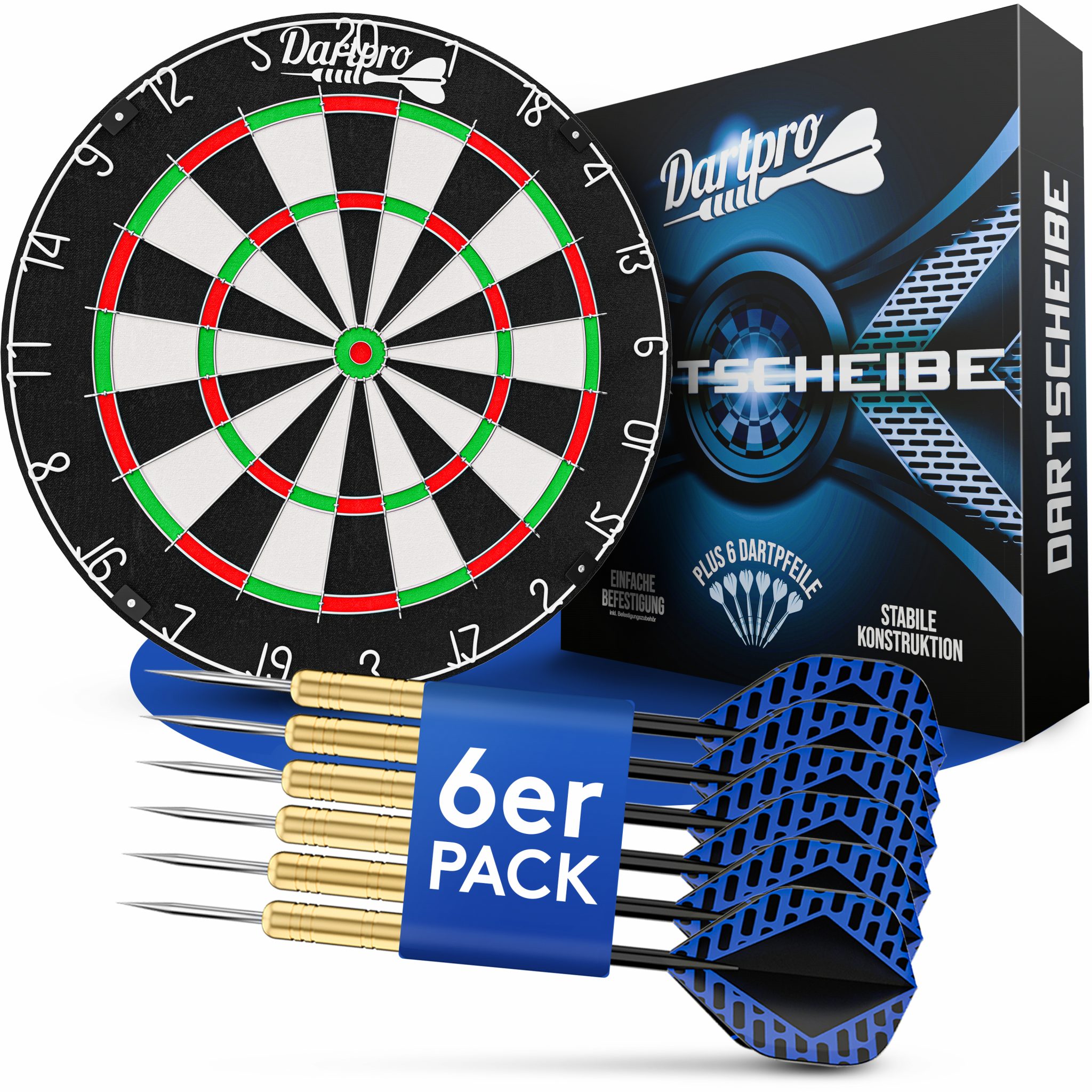Dartscheibe mit Pfeilen - DartPro - LAJD Concept GmbH